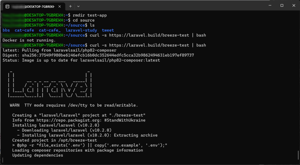 LaravelでphpMyAdminの設定と、Breezeで認証をできるようにまでしてみる – Wataame Frog
